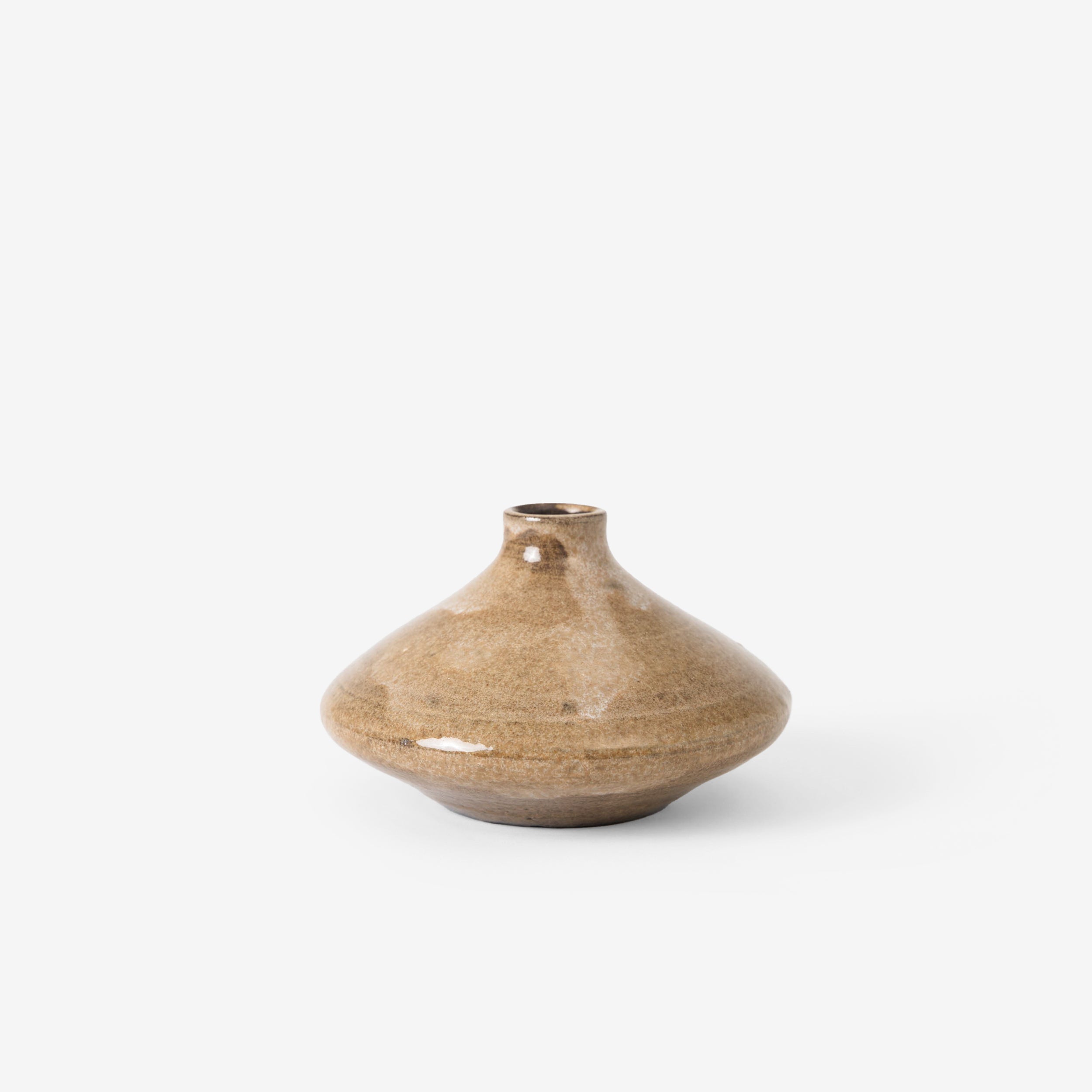 Short Bud Vase, Brown Sheen – Leibal